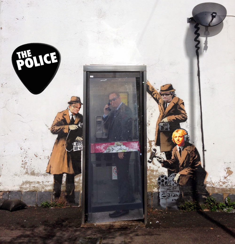 How do The Police feature in the new GCHQ Banksy?